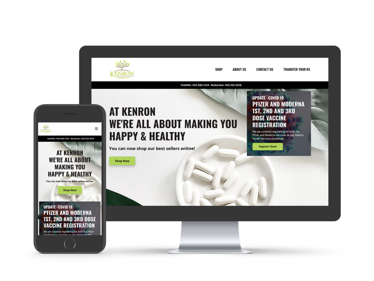 Kenron Compounding Pharmacy - Flying Horse Design Studio