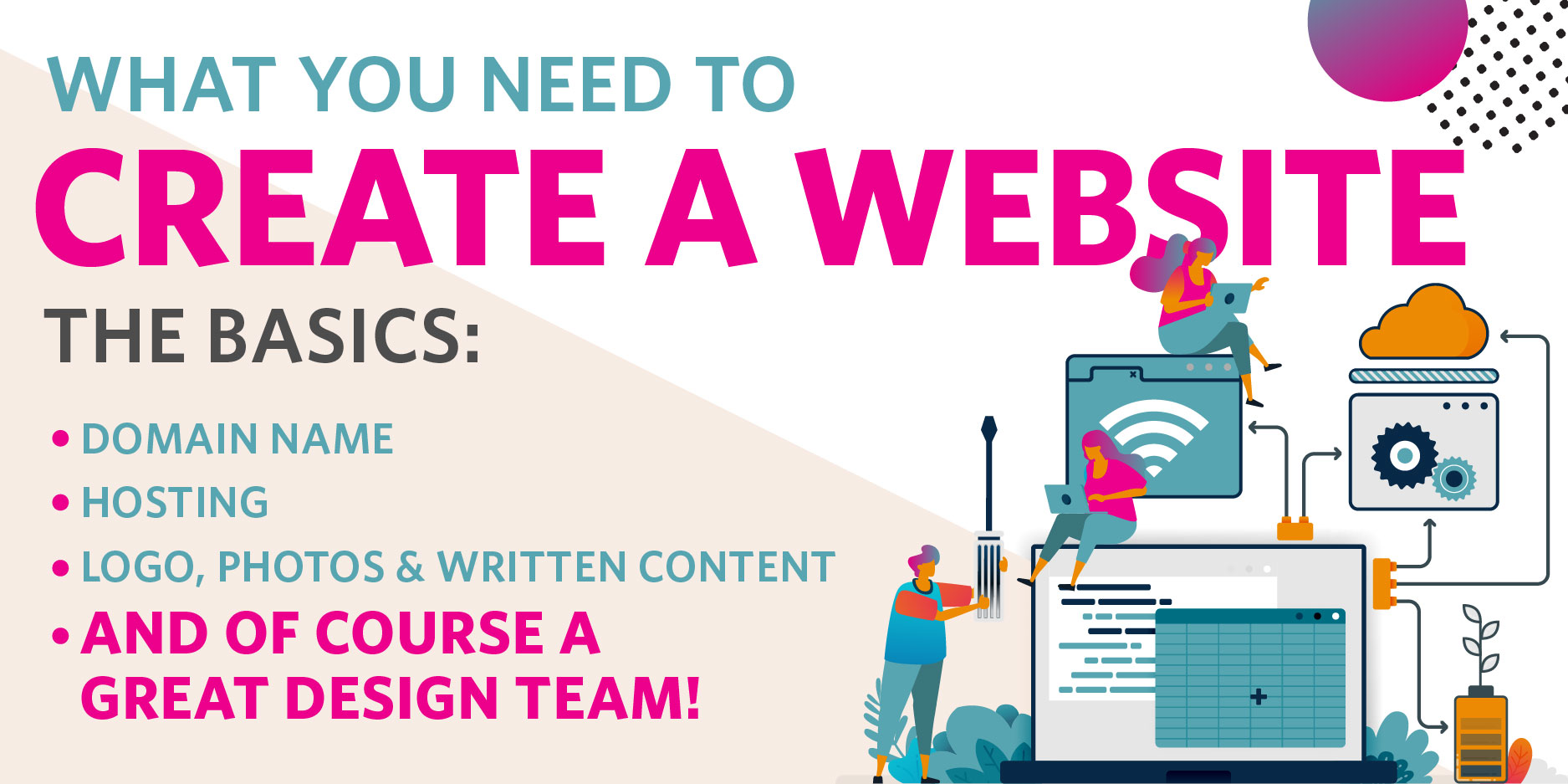 What You Need to Create a Website! - Flying Horse Design Studio